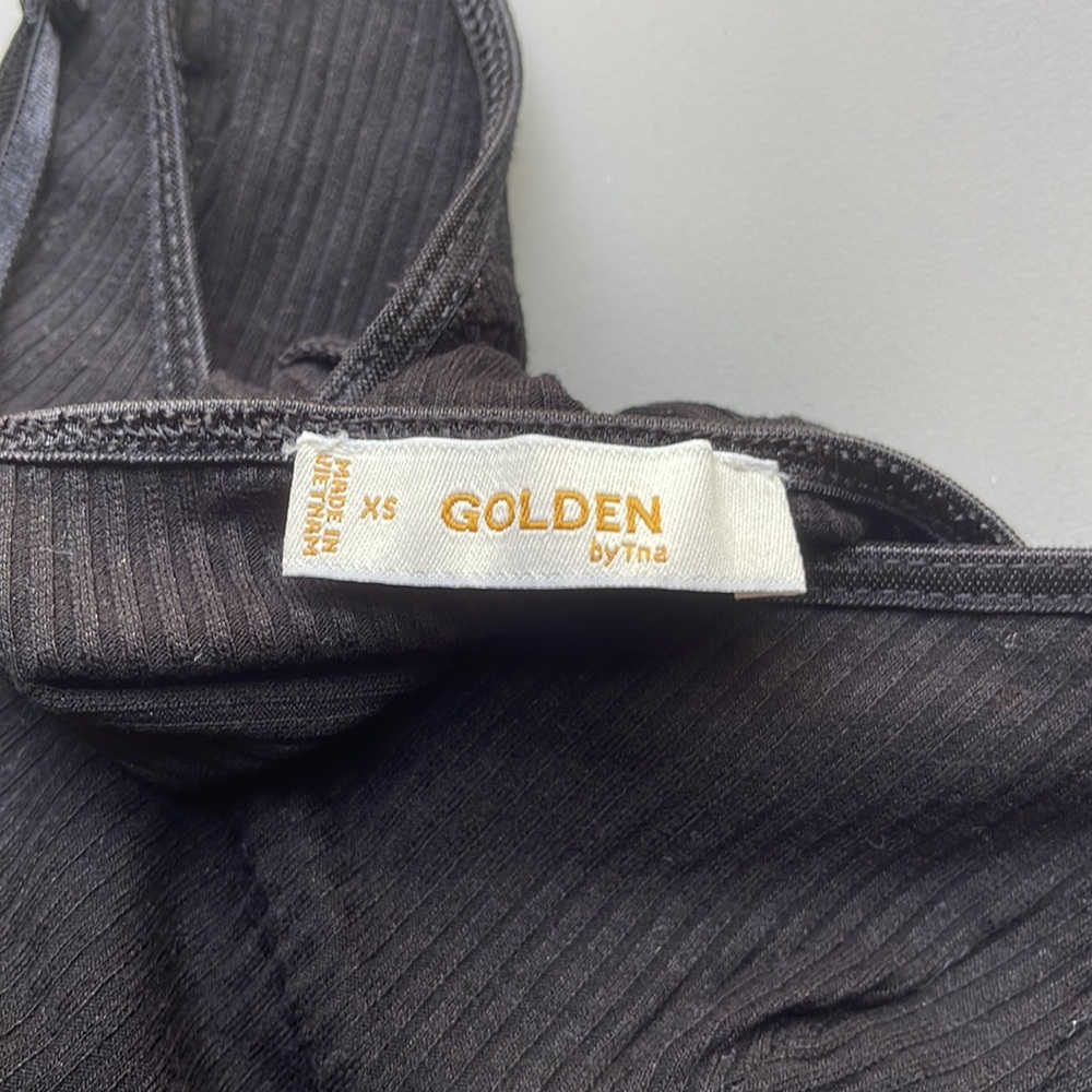 Aritzia Golden By Tna Black Bodysuit - Gem